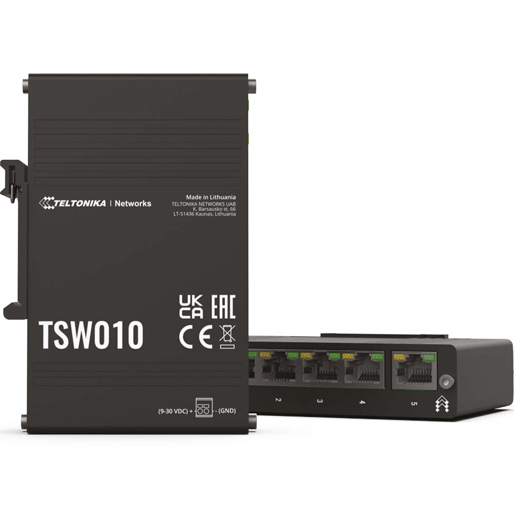 Unmanaged DIN Rail Ethernet Switche: 5-Port Industrial Fast Ethernet ...